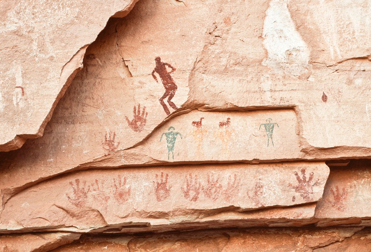 Anasazi Water Symbol Pictograph From Anasazi Canyon, Utah