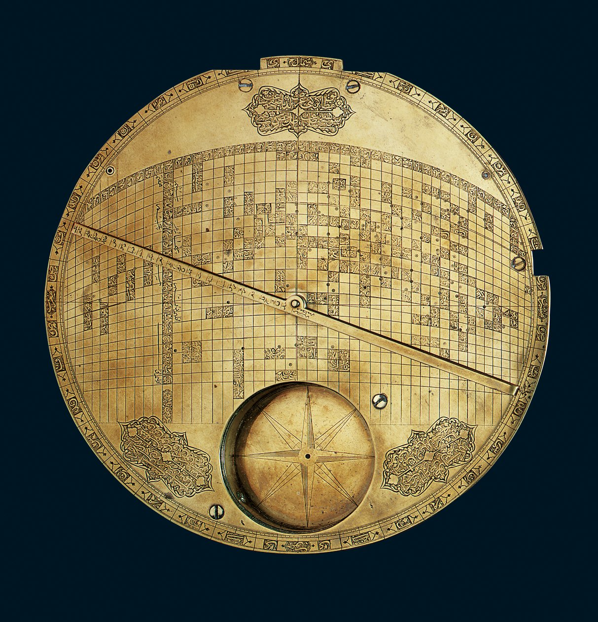 Islamic Mecca-Centred World Map, Safavid Dynasty, from Isfahan
