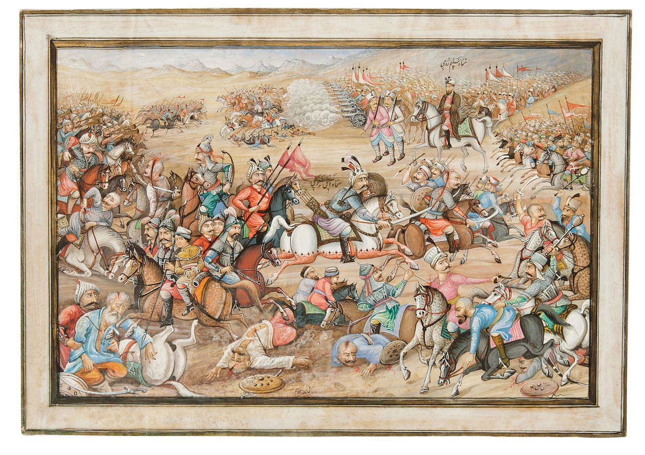 The Battle of Chaldiran by Iranian School: Fine art print