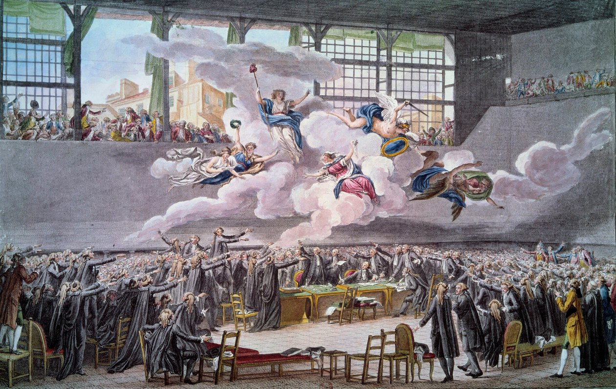 French Revolution: The Oath of the Tennis Court on 20 June 1789