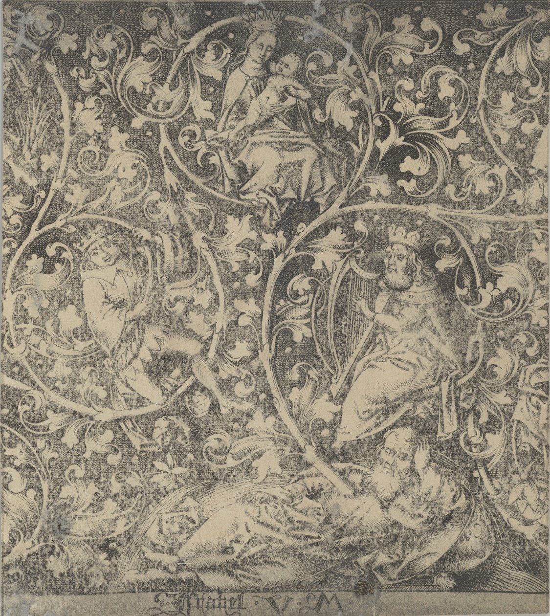 Ornamental Engraving with the Tree of Jesse