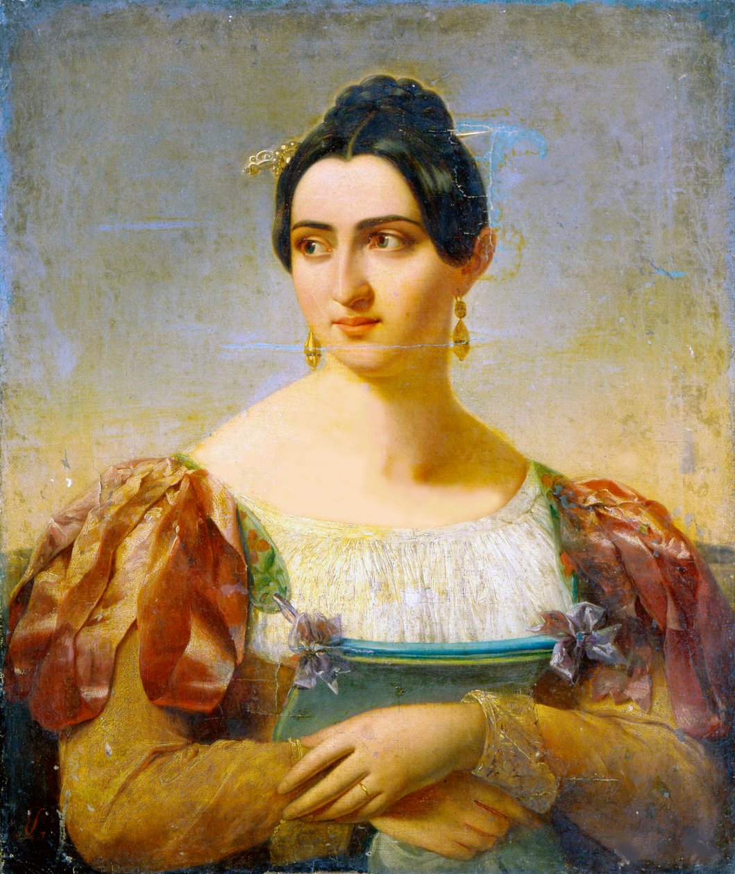 Female Portrait by Italian Master: Premium art reproduction