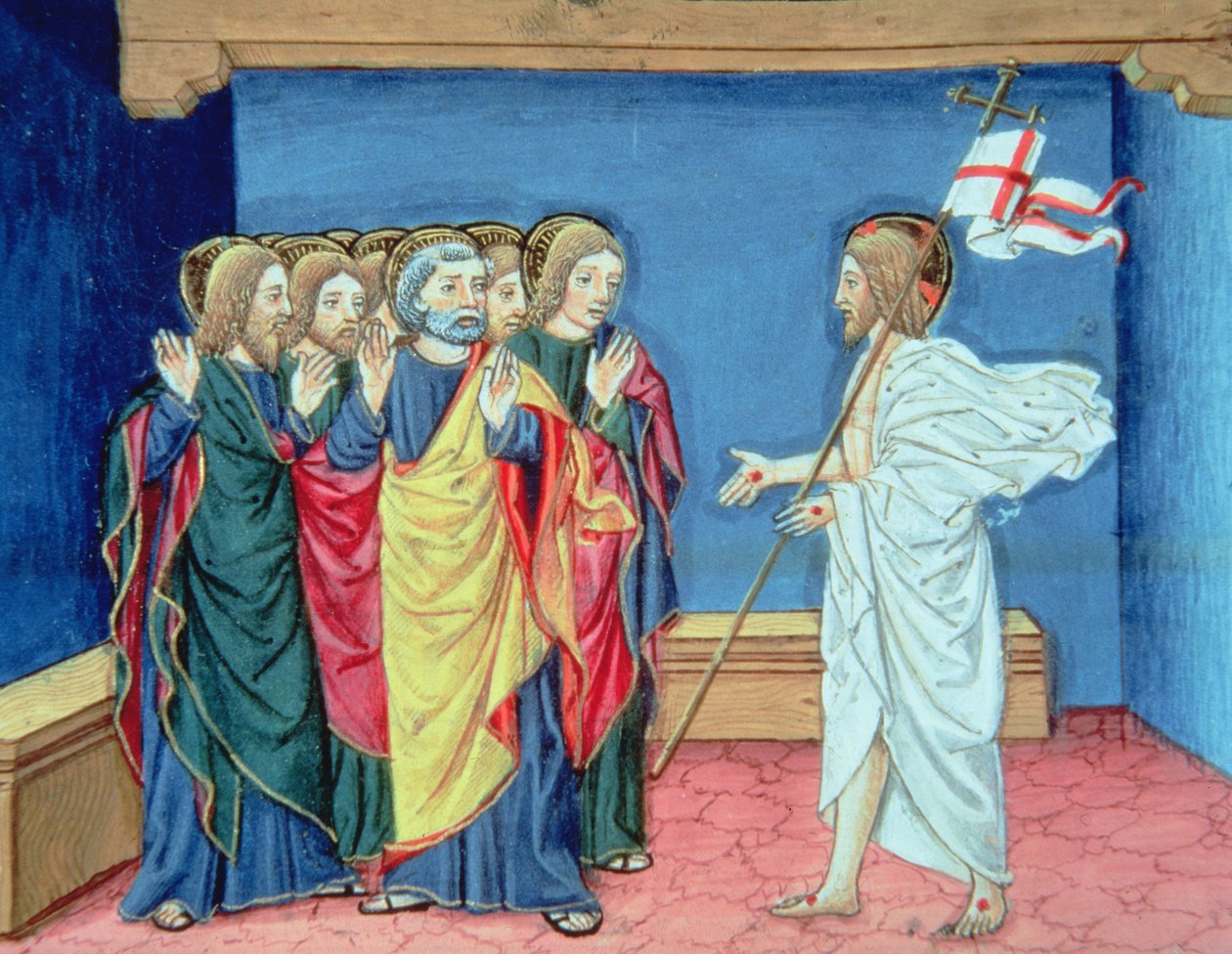 The Resurrected Christ Shows the Disciples His Hands and the Wound in ...