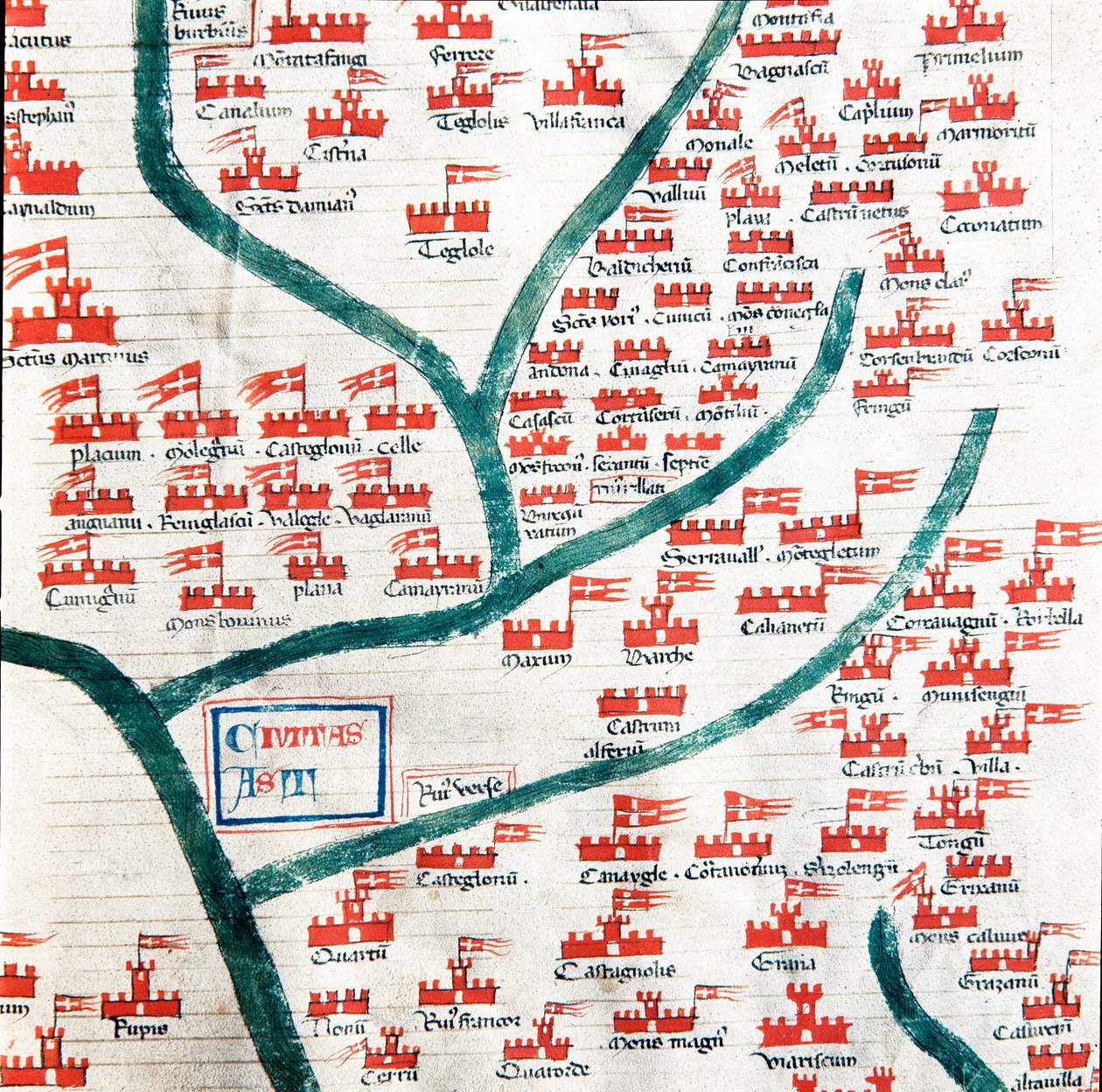 Map Showing the Municipalities Belonging to the Town of Asti in the ...