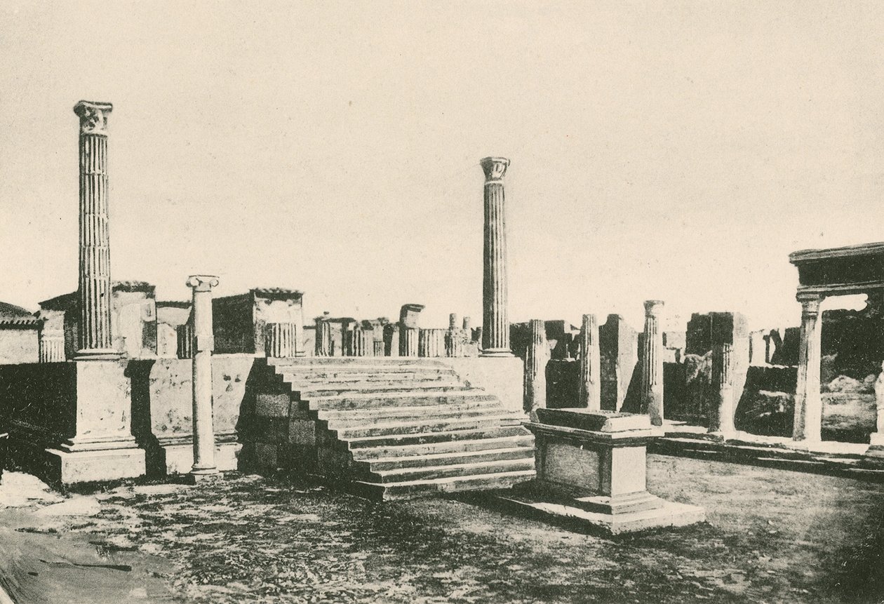 The Temple of Apollo as it is (gravure) by Italian School