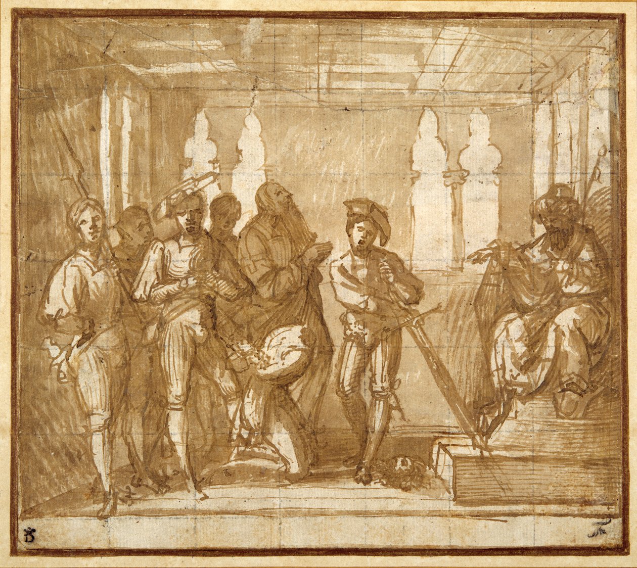 The Beheading of a Saint by Italian School: Fine art print