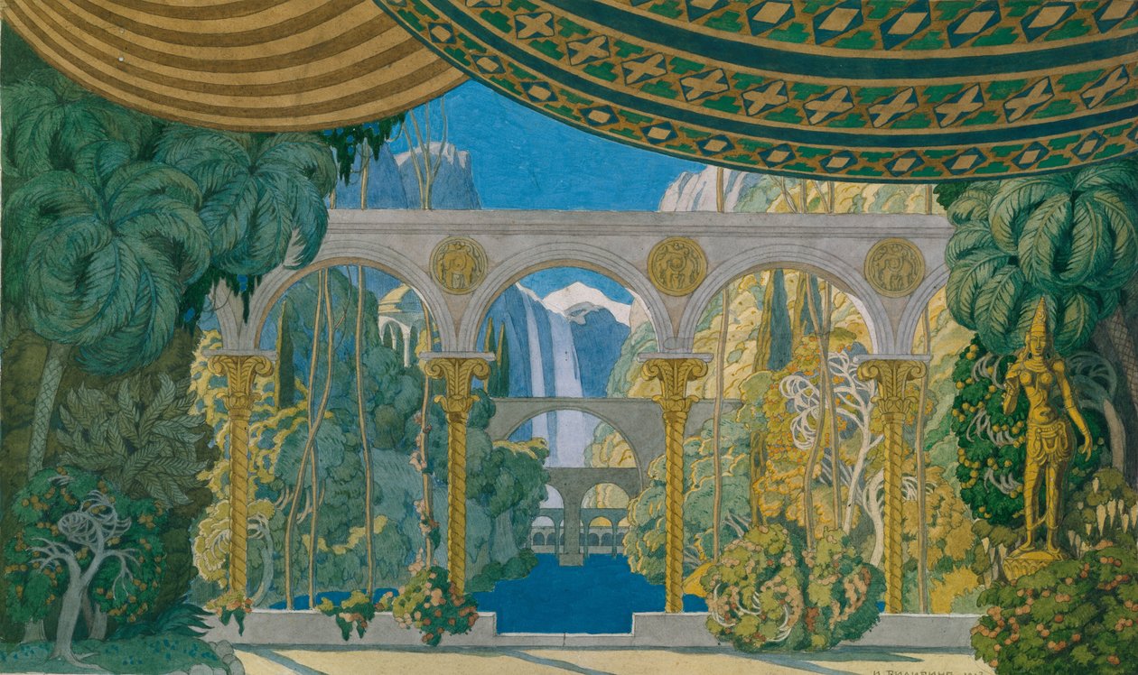 The Gardens of Chernomor. Stage Design for the Opera Ruslan and Ludmila ...
