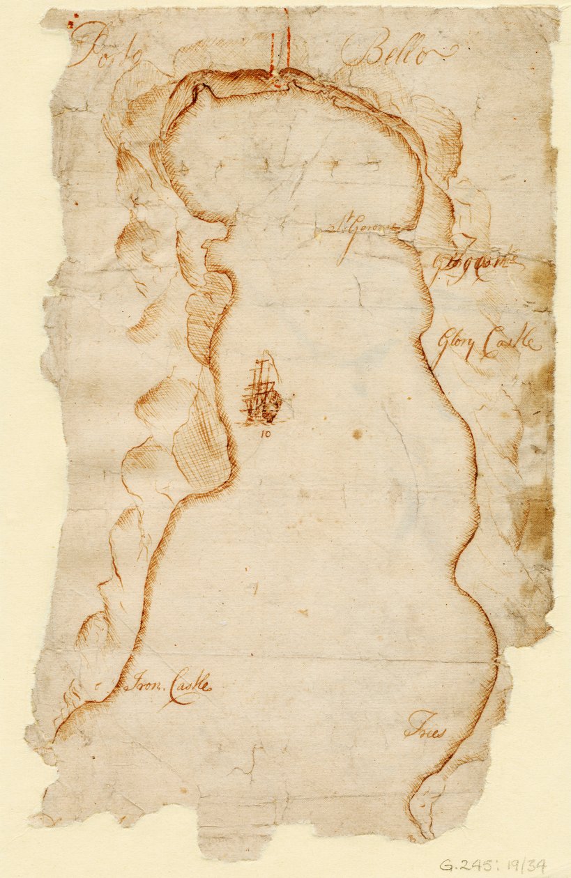 Portobelo, c.1740 (paper) by J. C. Morris: Fine art print