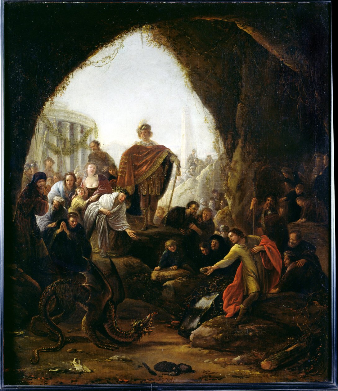Daniel Killing the Dragon of Baal