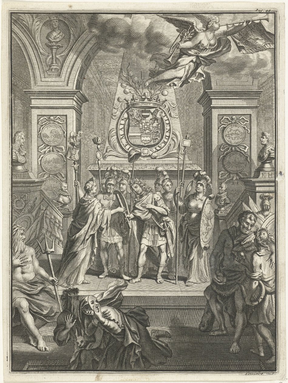 Mary Stuart Hands the Command Staff to William III