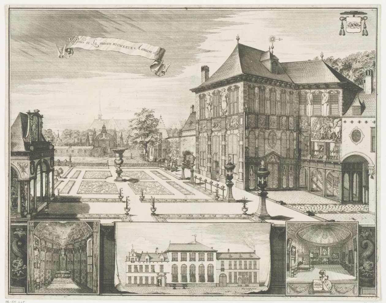 View of the Rubens House in Antwerp by Jacobus Harrewijn