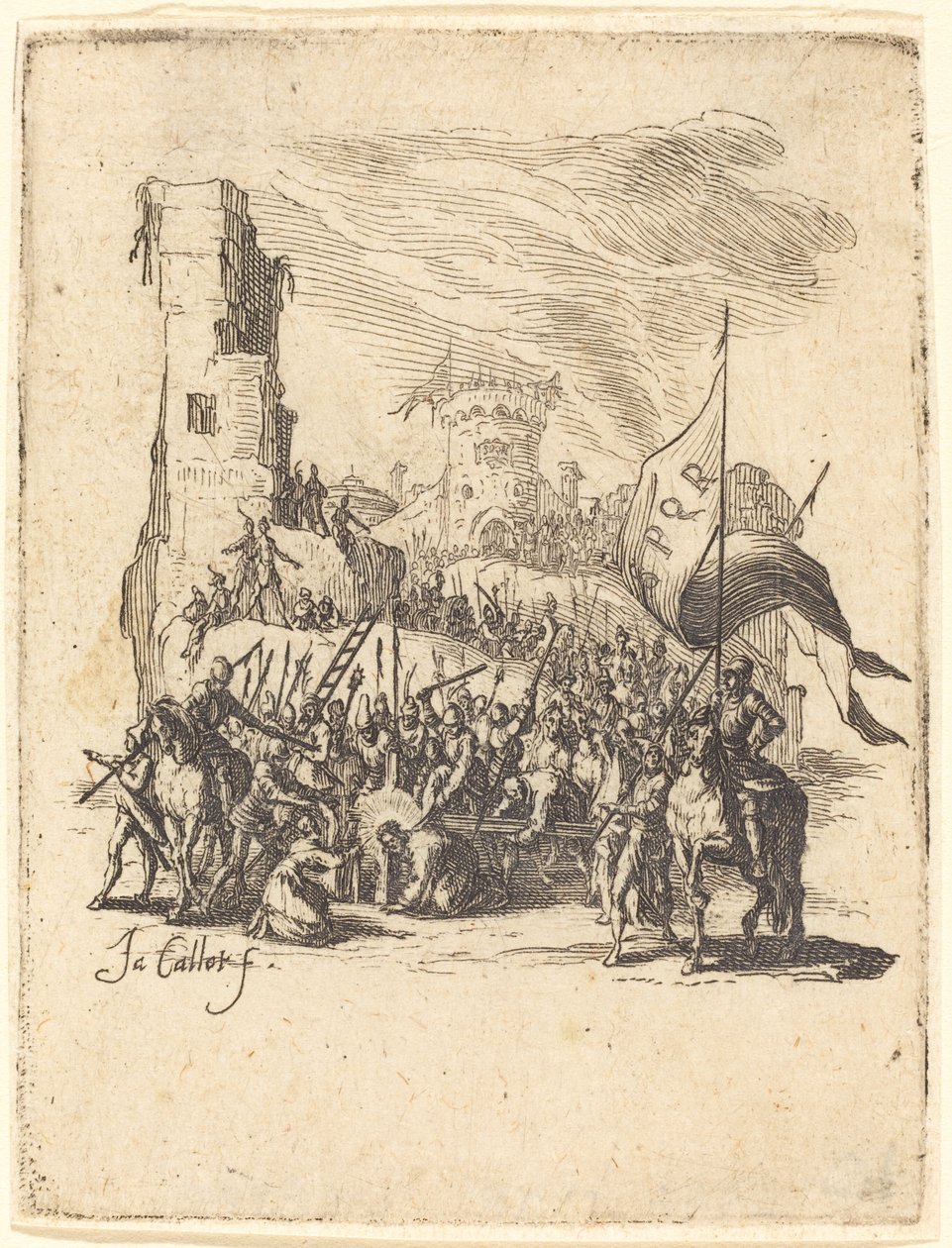 Christ Carrying the Cross by Jacques Callot
