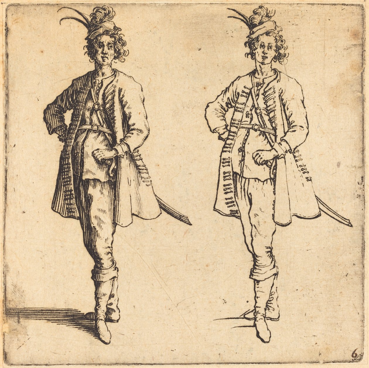 Officer, Front View by Jacques Callot: Buy fine art print