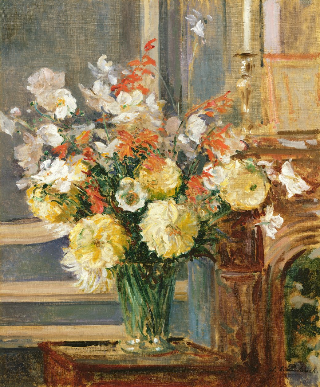 Summer Flowers (oil on canvas) by Jacques Emile Blanche