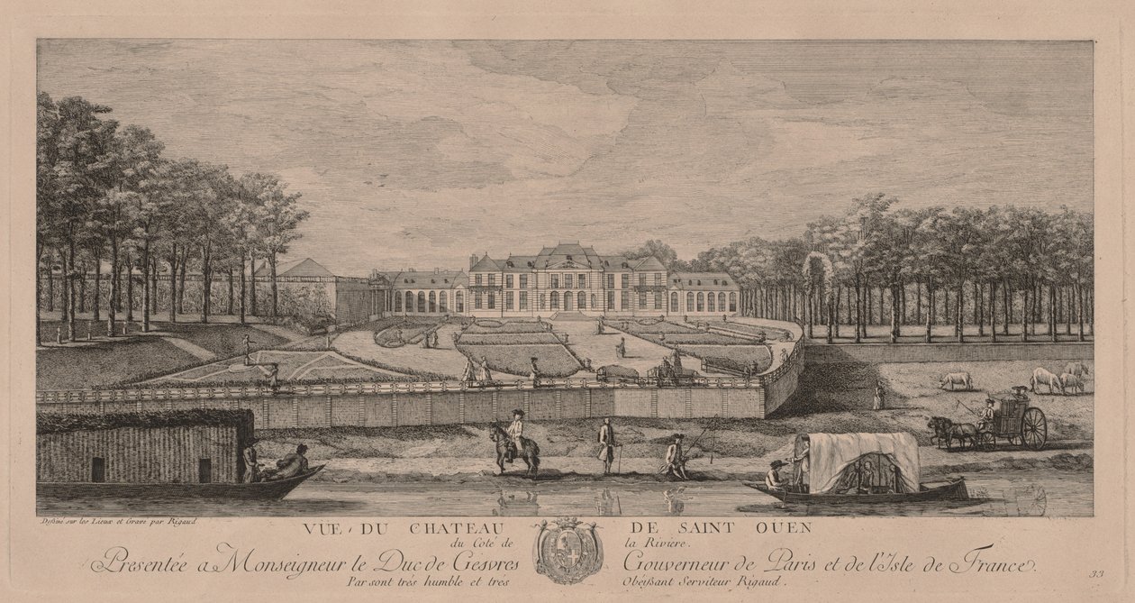 The Chateau of Saint Ouen by Jacques Rigaud