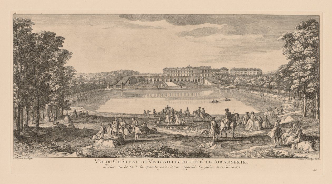 View of the Château de Versailles from the Orangerie