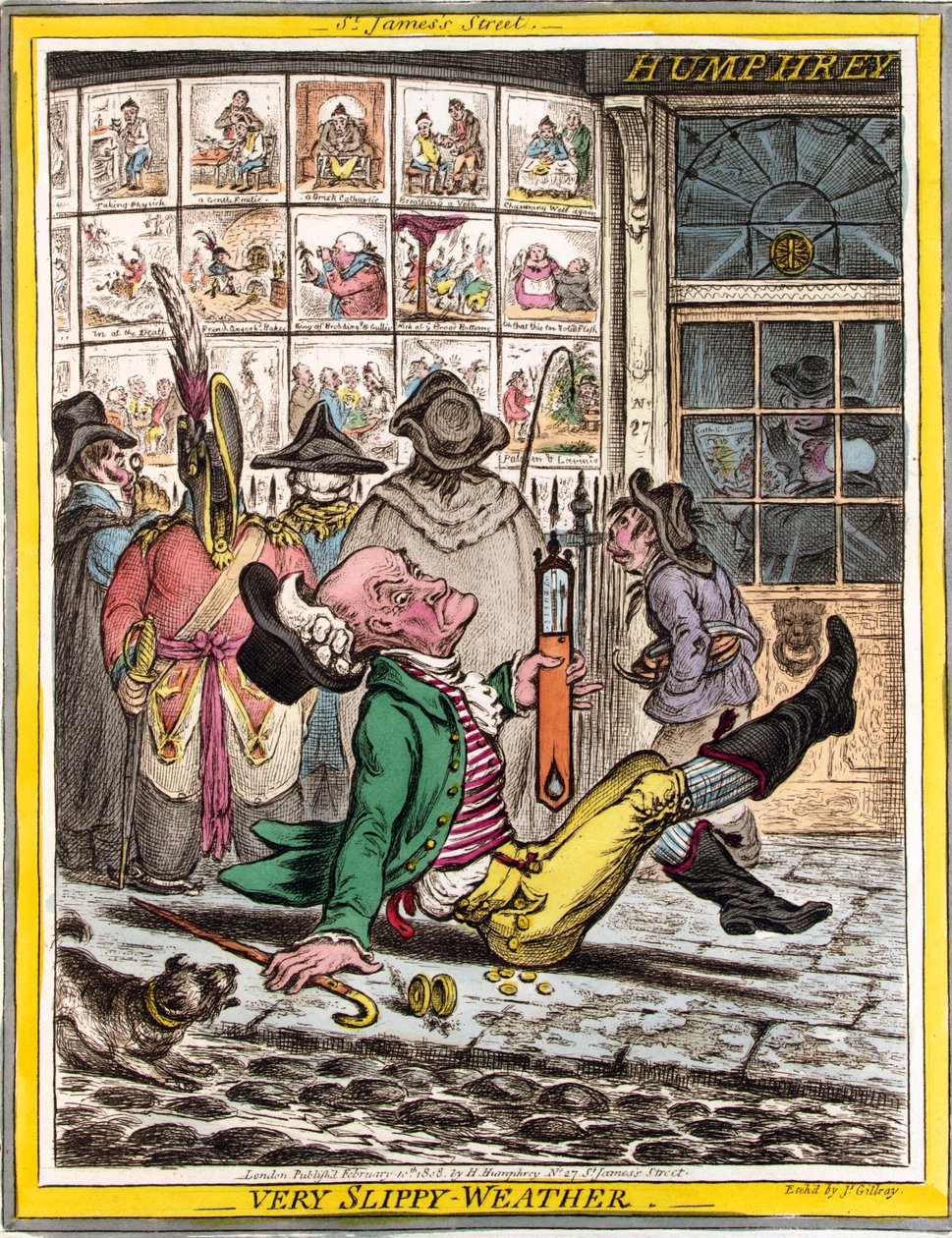 Very Slippy-Weather by James Gillray: Buy fine art print