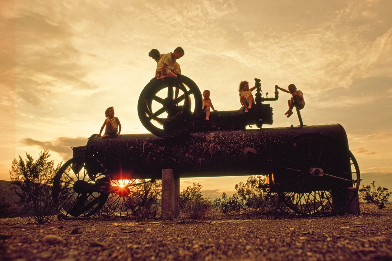This steam engine once pumped water of the Rio Grand River for ...