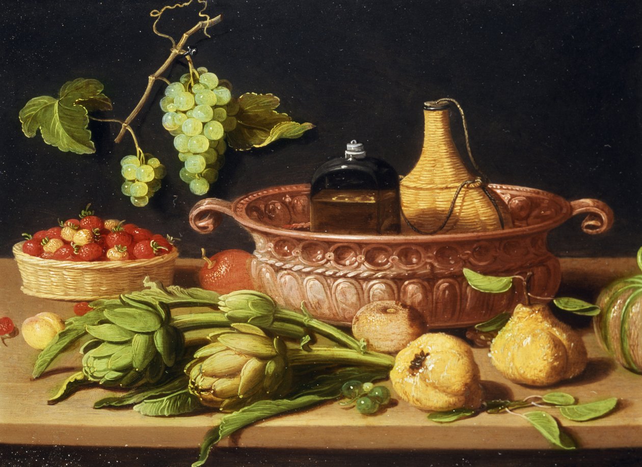 A Still Life with Artichokes by Jan van Kessel the Elder
