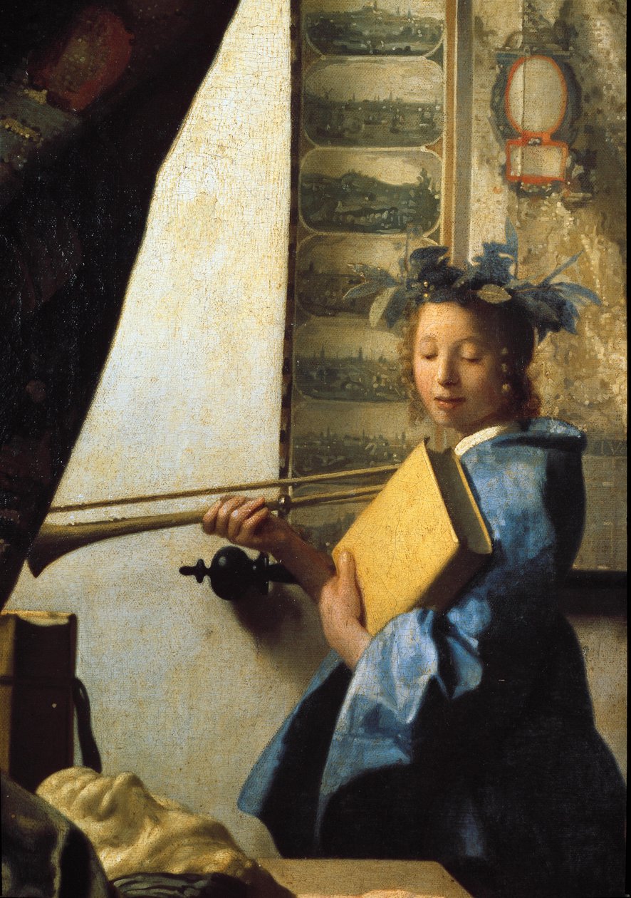 The Art of Painting or the Painter's Workshop (detail)