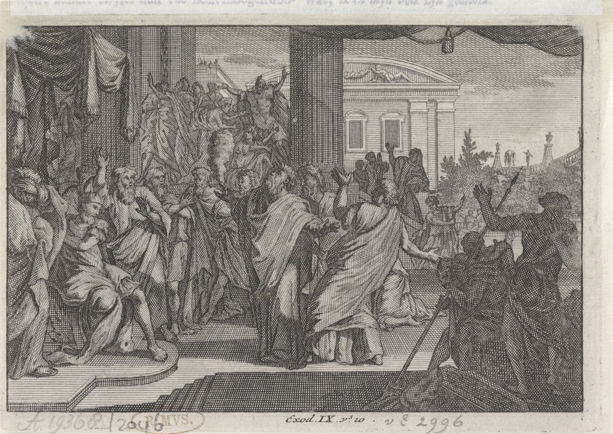 Plague of Boils by Jan Luyken (possibly): Fine art print