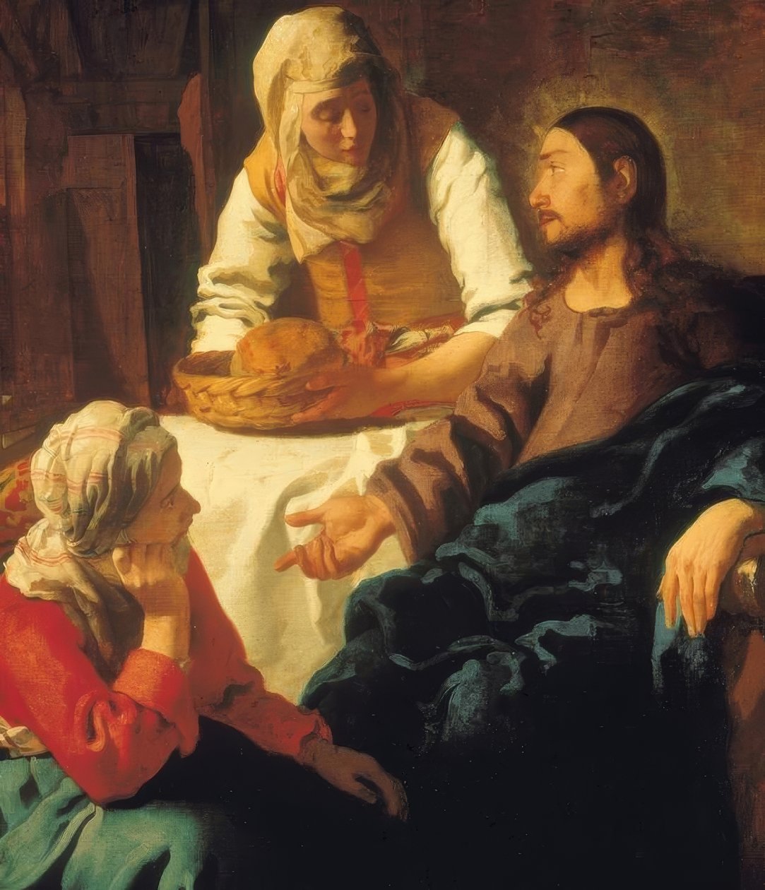 Christ with Mary and Martha by Jan Vermeer van Delft