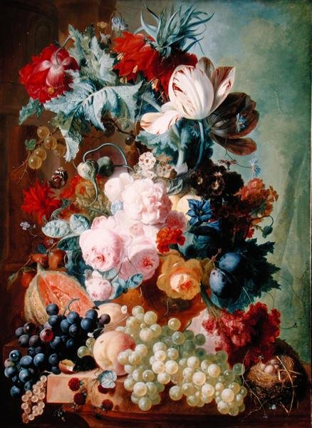 Flowers and Fruit by Jan van Os: Buy fine art print