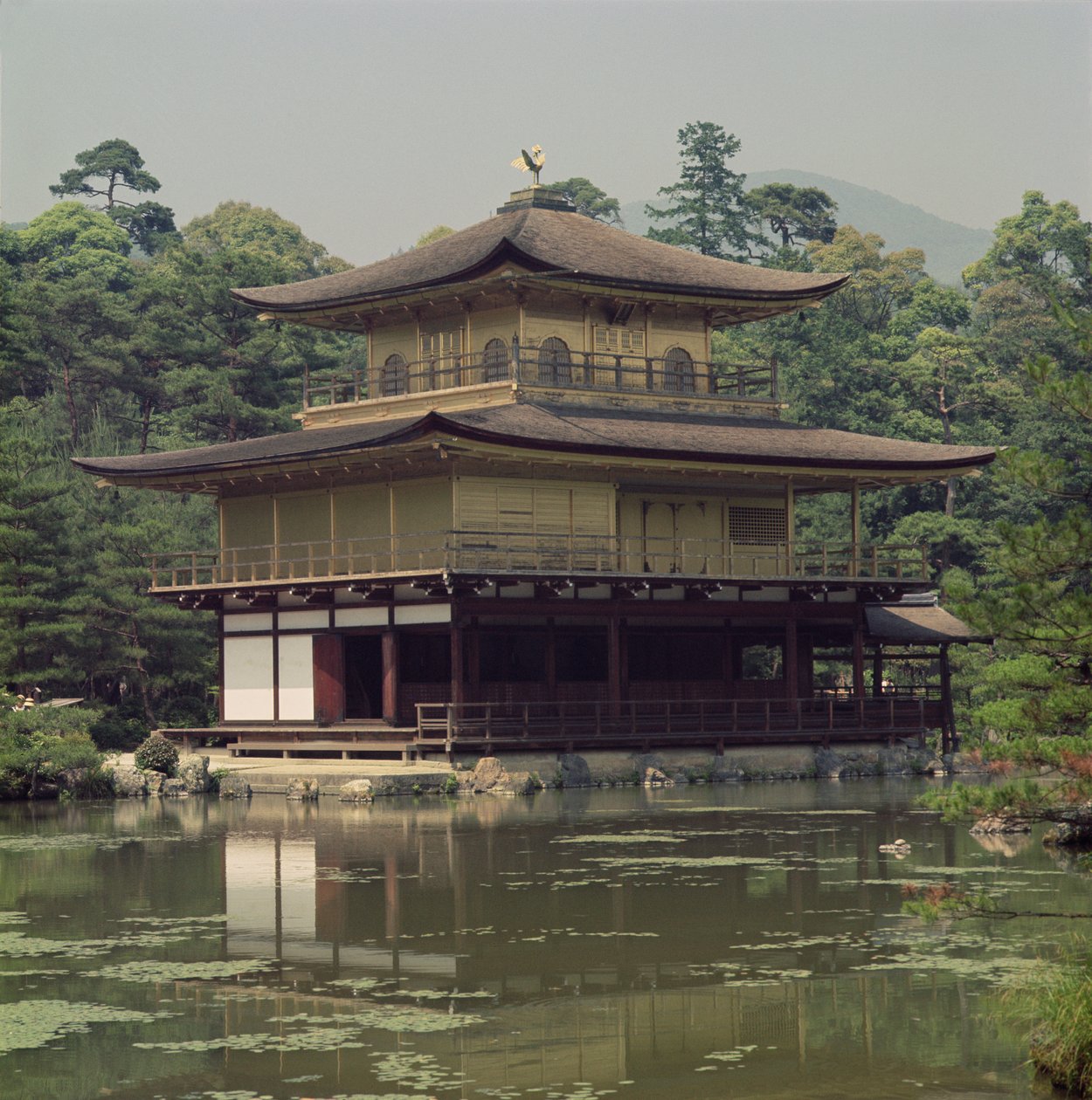 Kinkaku Temple (Golden Pavilion) dedicated to the memory of the shogun ...