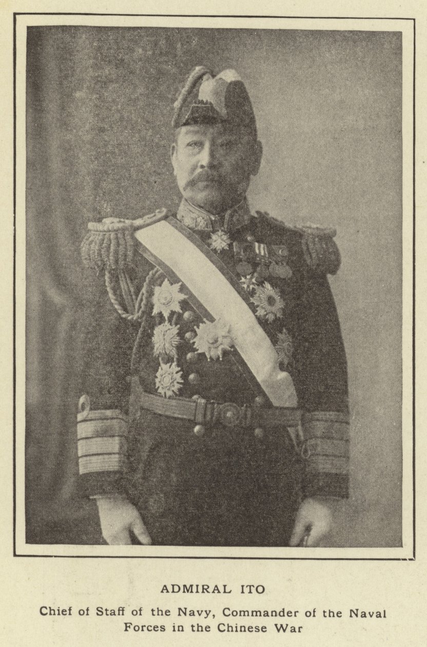 Admiral Ito, Chief of Staff of the Navy, Commander of the Naval Forces ...