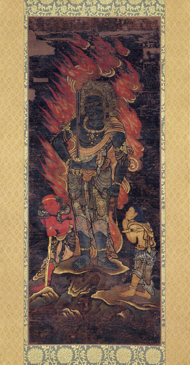 Fudo Myoo and Two Attendants by Japanese School