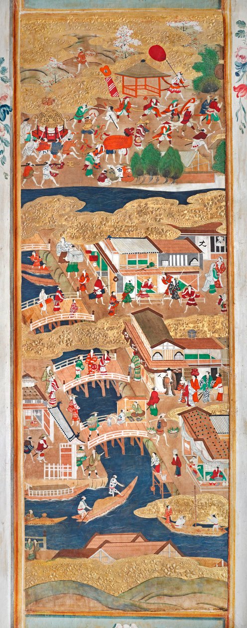 Osakazu Byobu - Japanese eight-panel folding screen
