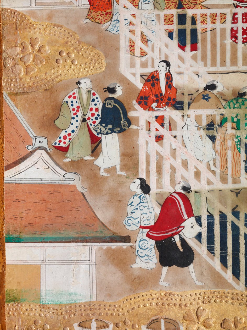 Osakazu Byobu - Japanese eight-panel folding screen