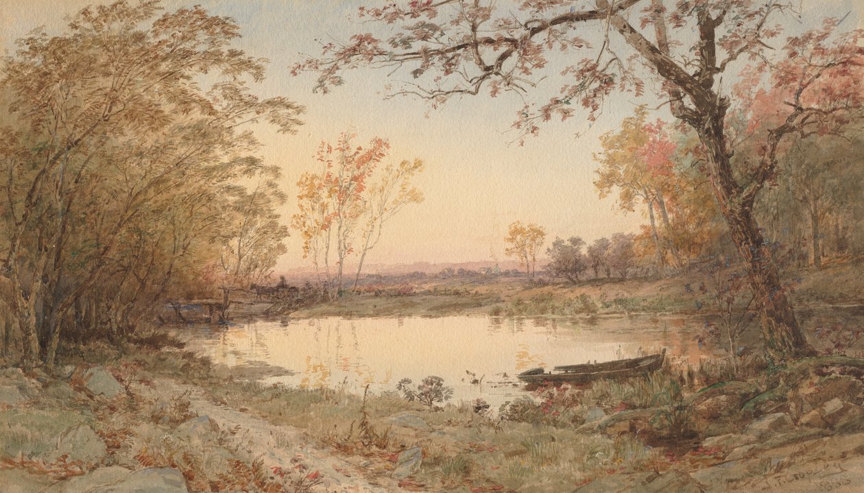 Landscape Hastings-on-Hudson by Jasper Francis Cropsey