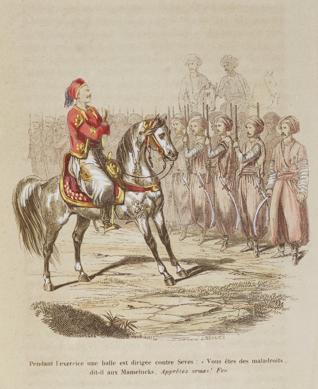 Joseph Seve Known as Soliman Pacha and His Mamelukes, from 'L'Egypte au ...