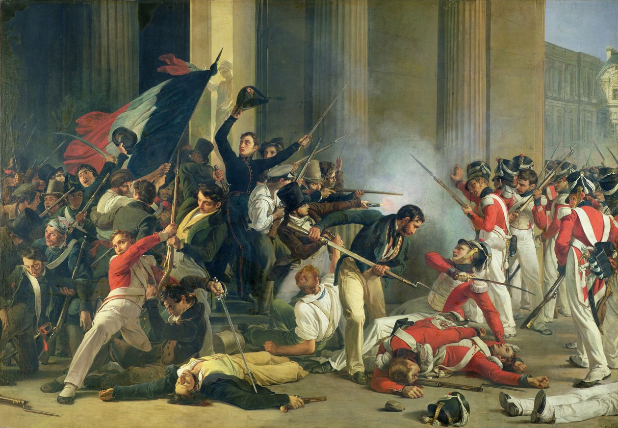 Scene of the 1830 Revolution at the Louvre
