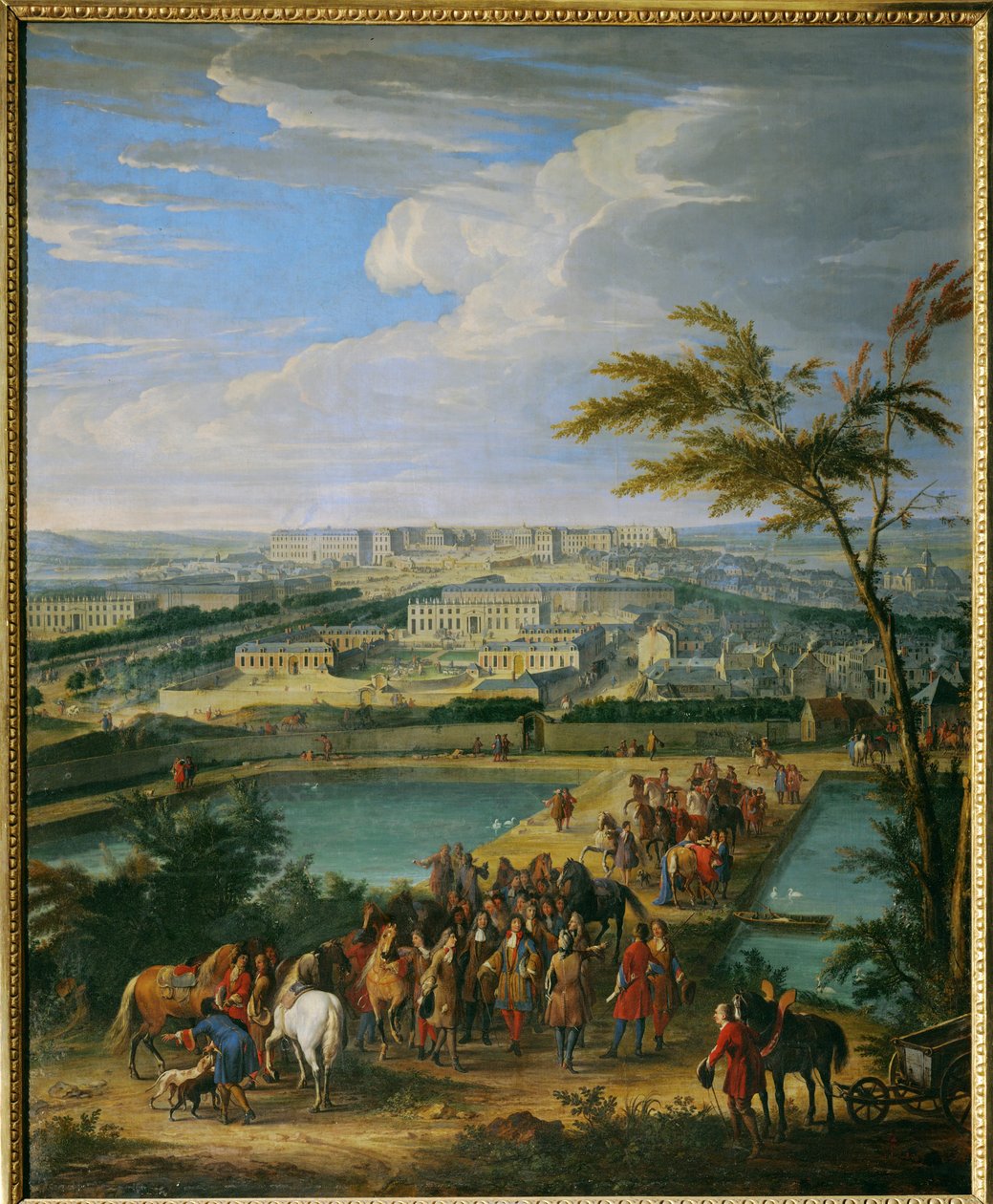 Town and Palace of Versailles by Jean Baptiste Martin