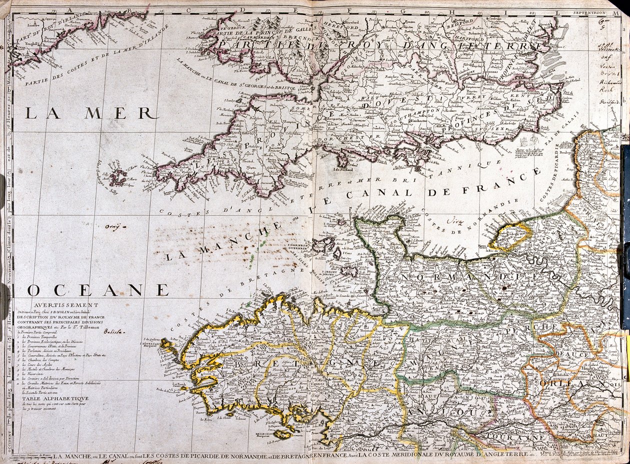 The English Channel by Jean-Baptiste Nolin: Fine art print