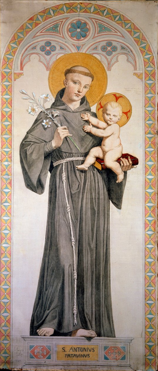 Saint Anthony of Padua by Jean Auguste Dominique Ingres