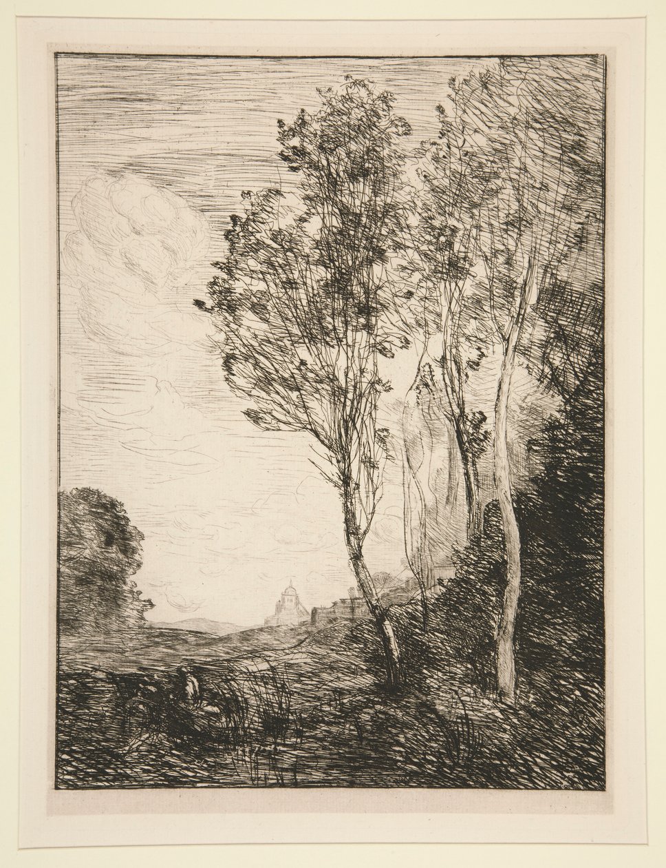 Souvenir by Jean Baptiste Camille Corot: Fine art print