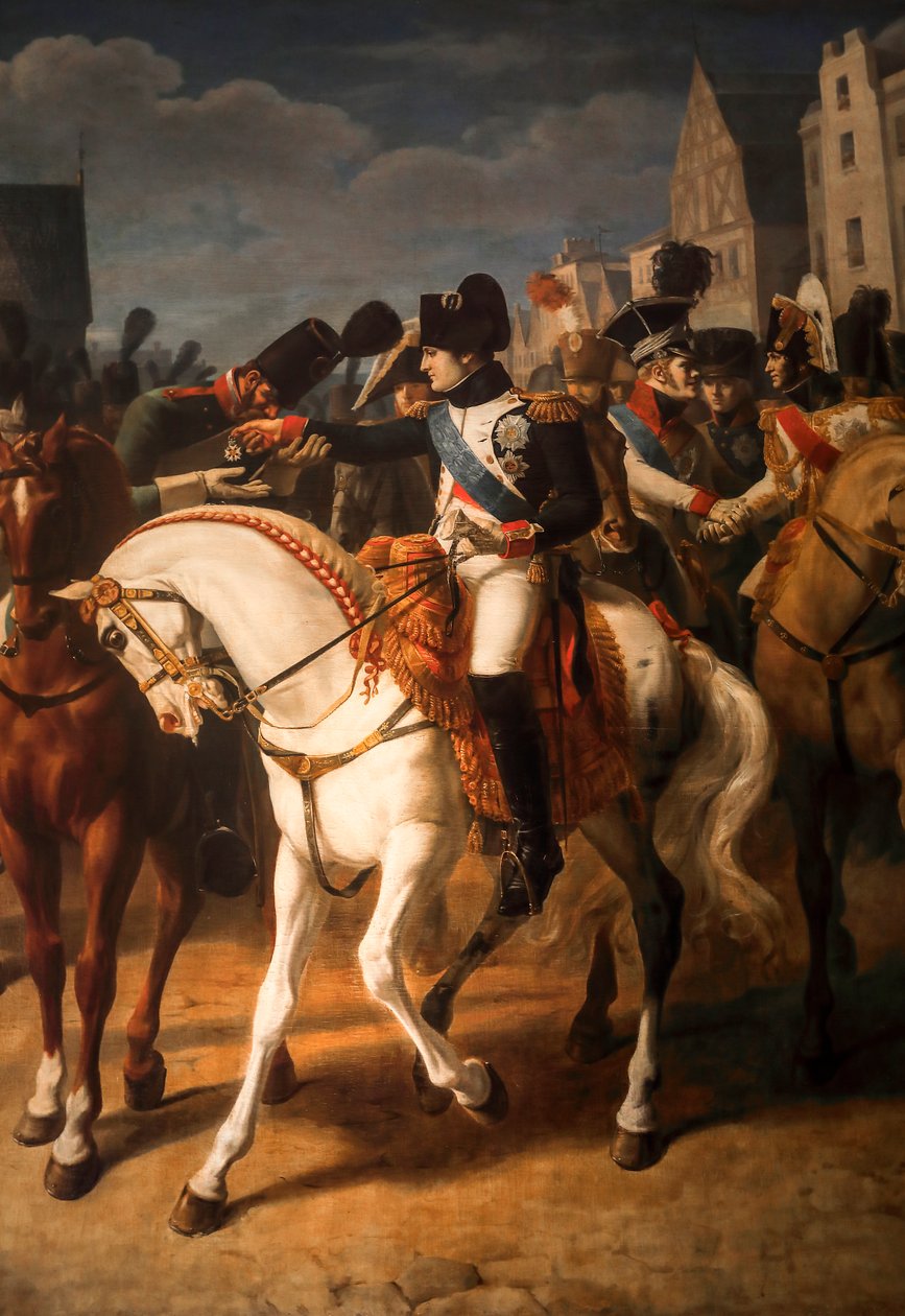 Napoleon Gives the Cross of the Legion of Honor to a Russian Soldier in ...