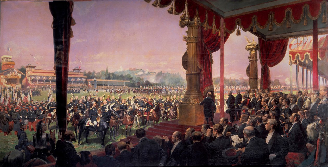 The Distribution of Flags at Longchamp by President Jules Grevy on 14 ...