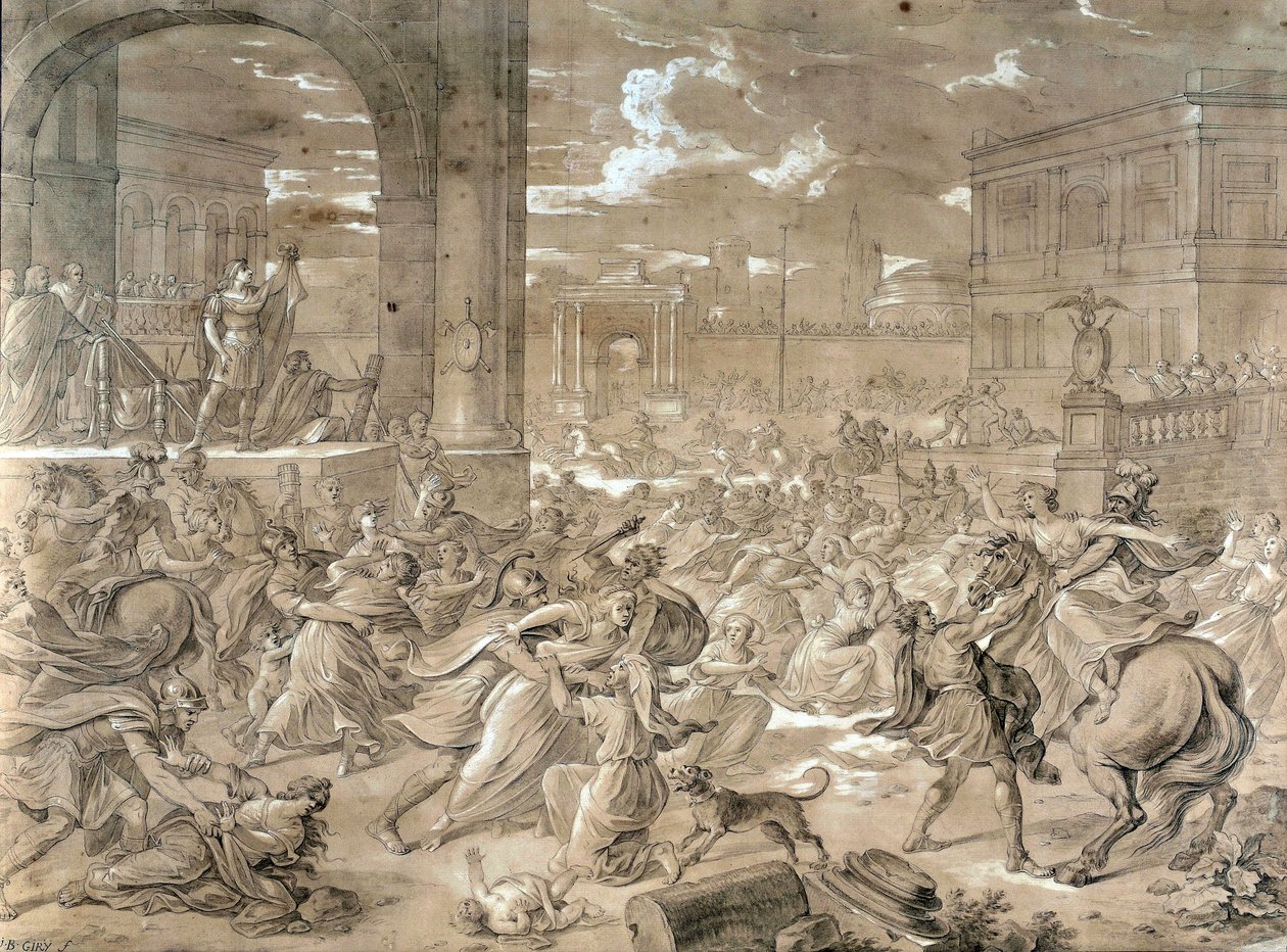 Abduction of the Sabines by Jean Baptiste Giry