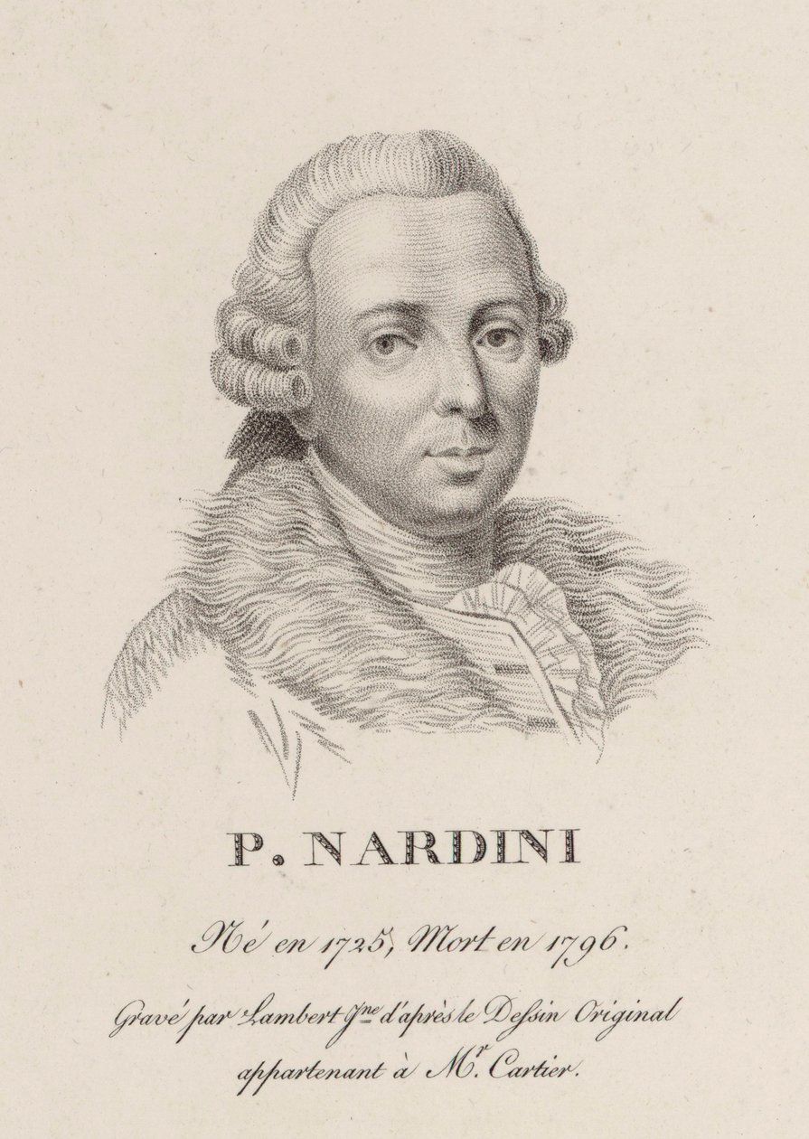 Portrait of the violinist and composer Pietro Nardini