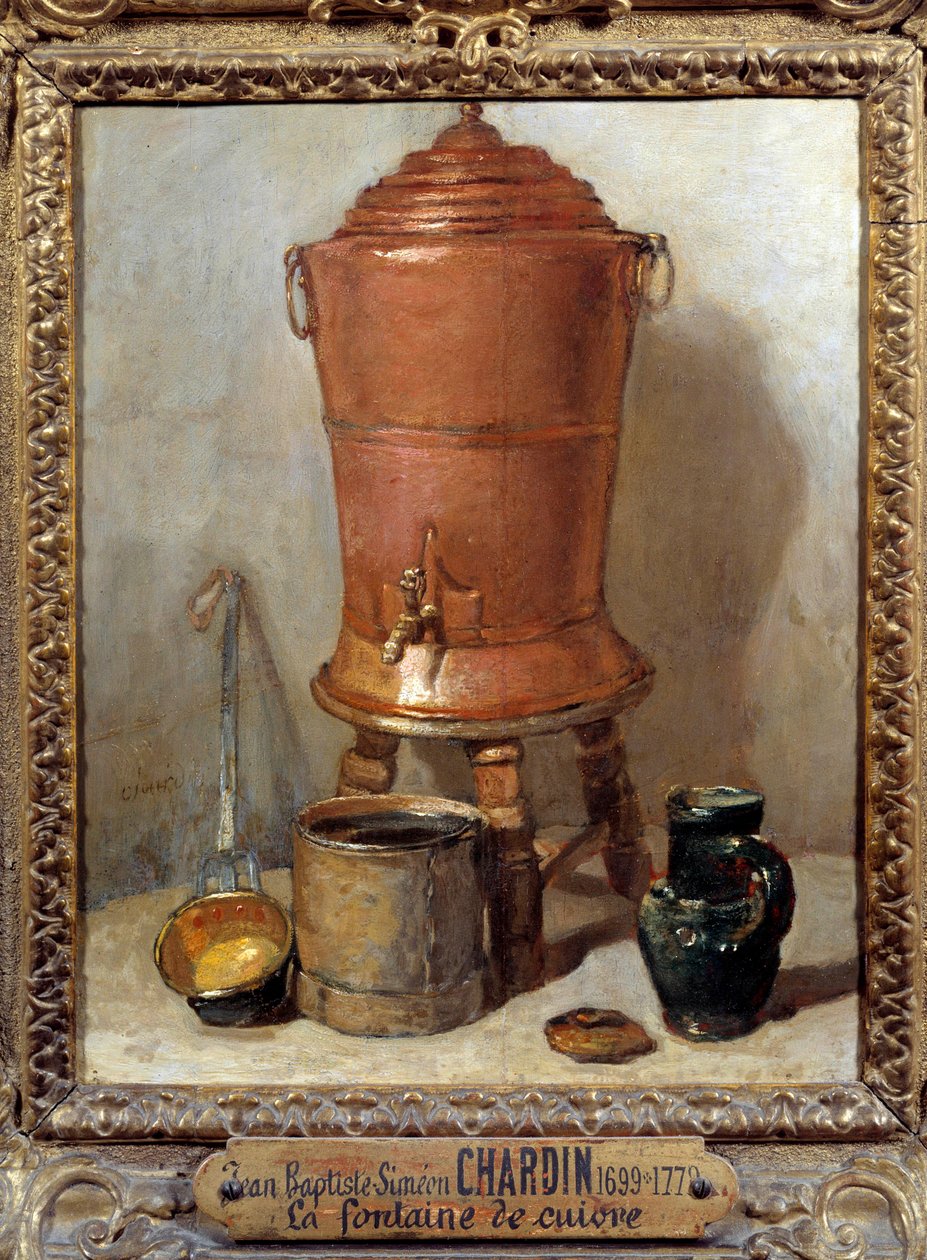The Copper Drinking Fountain by Jean-Baptiste Simeon Chardin