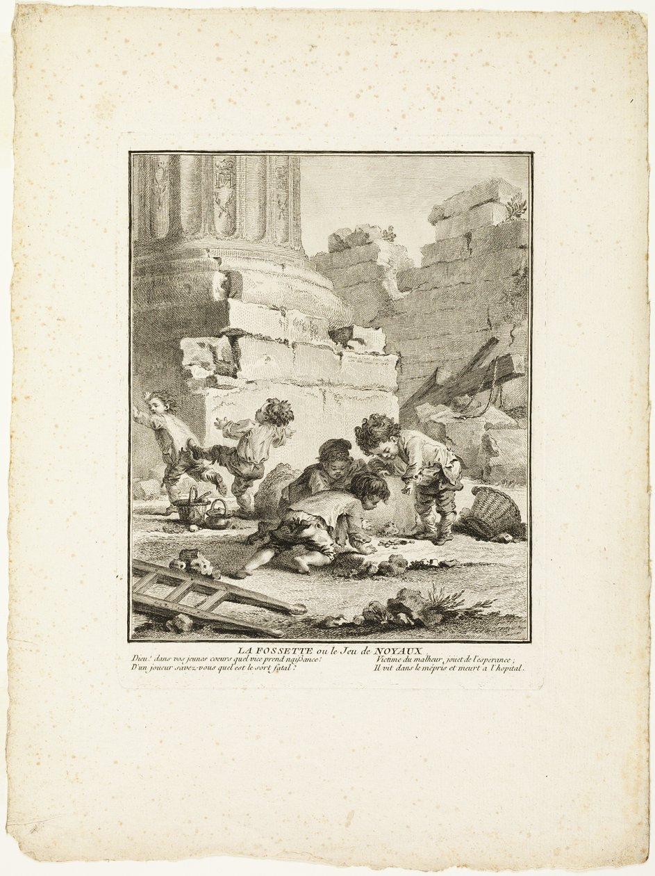 The Dimple, or The Game of Stones, from The Games of the Urchins of Paris