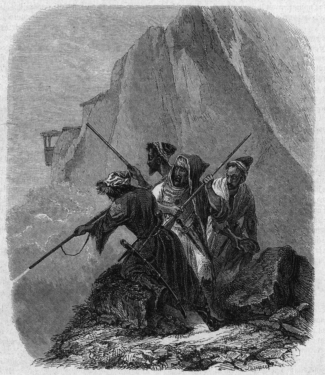 Circassian soldiers (a region of the Caucasus)