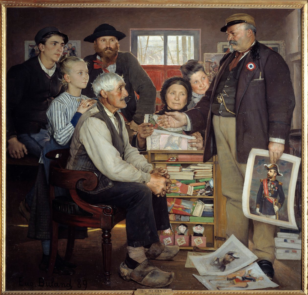 Baker Propaganda Scene by Jean Eugene Buland: Fine art print