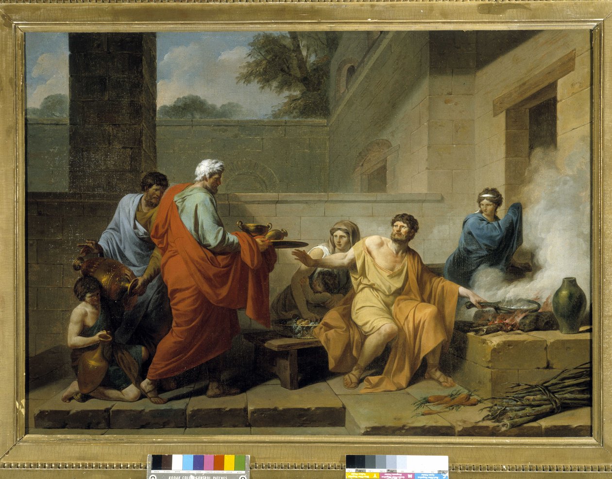 Ancient Rome: Manius Curius Dentatus refusing the presents of the Samnites