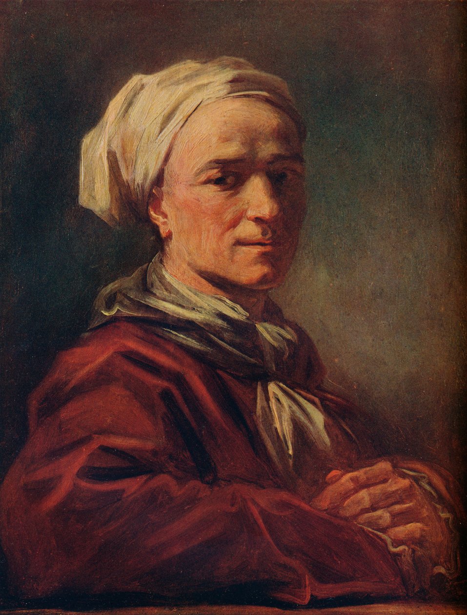 Portrait of a Man by Jean-Honore Fragonard: Fine art print