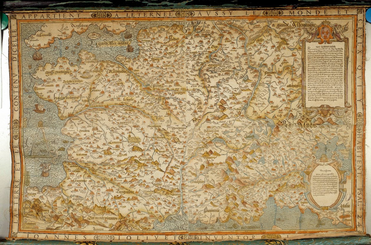 Geographic map of Gauls showing the borders with Germany and Italy ...
